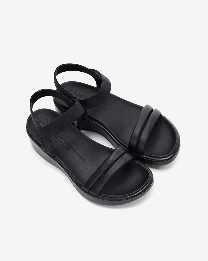 Ecco Flowt Lx Wedge W Sandals Kadın Siyah Sandalet 27330351052
