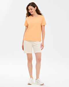 W Essential Crewneck T-shirt Kadın Açık Mercan S2510029-2118